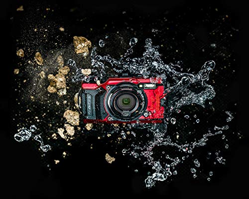 Olympus Tough TG-6 Waterproof Camera, Red (Renewed)