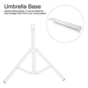 Hapivida Umbrella Base, 17.9 in Iron Triangular Foldable Sun Umbrella Stand Portable Outdoor Beach Umbrella Stand Holder for Beach Garden Camping Fishing