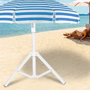 Hapivida Umbrella Base, 17.9 in Iron Triangular Foldable Sun Umbrella Stand Portable Outdoor Beach Umbrella Stand Holder for Beach Garden Camping Fishing