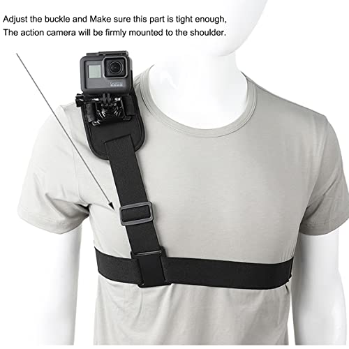 PellKing Single Shoulder Strap Mount Compatible for GoPro AKASO or Other Action Cameras