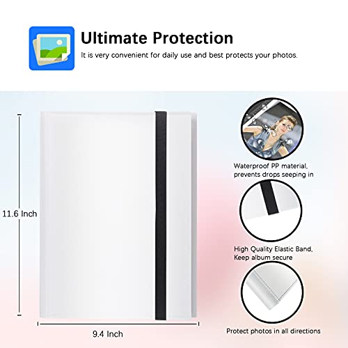 432 Pockets Photo Album for Fujifilm Instax Mini Camera, Polaroid Camera, for Fujifilm Instax Mini 11 12 9 40 Evo Liplay 8 7+ Instant Camera, Photo Album for Polaroid Kodak HP Zink 2x3" Photo (White)