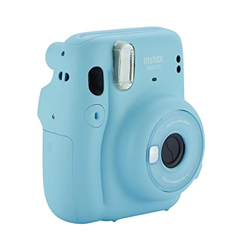 Fujifilm Instax Mini 11 Instant Camera with Case, 60 Fuji Films, Decoration Stickers, Frames, Photo Album and More Accessory kit (Sky Blue)