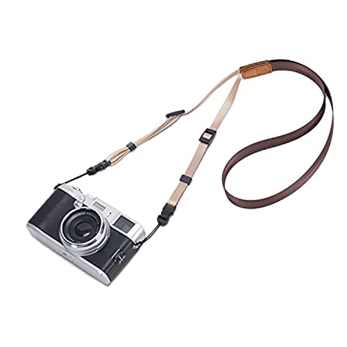 MINI GAGA DOROM Universal Adjustable Slim Shoulder Sling Neck Strap for All Camera DSLR SLR (Coffee Brown)