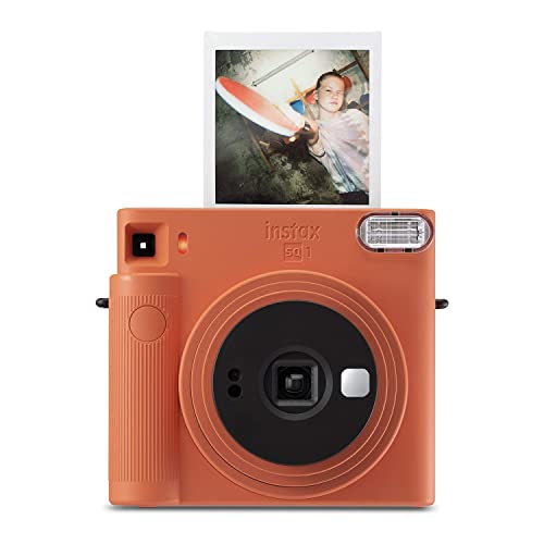 Fujifilm Instax Square SQ1 Instant Camera Starter Bundle with Film and Case (Terracotta Orange) (3 Items)