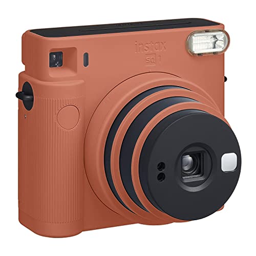 Fujifilm Instax Square SQ1 Instant Camera Starter Bundle with Film and Case (Terracotta Orange) (3 Items)