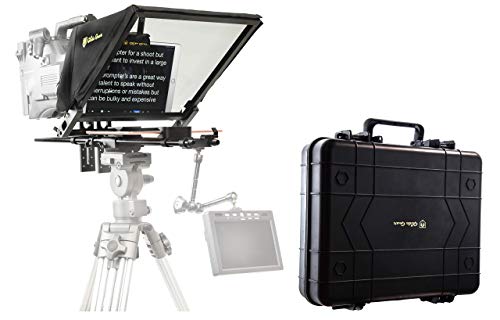 Glide Gear TMP 750 17" Professional Video Camera Tablet Teleprompter 70/30 Beam Splitting Glass with Hard Protective Carry Case