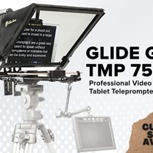 Glide Gear TMP 750 17" Professional Video Camera Tablet Teleprompter 70/30 Beam Splitting Glass with Hard Protective Carry Case