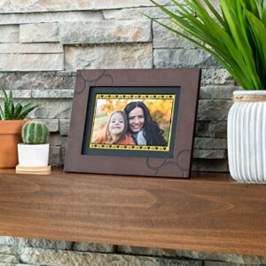 Disney Classic Mickey Mouse PhotoShare 8” Smart Digital Picture Frame, Send Pics from Phone to Frames, Wi-Fi, 8 GB, Holds 5,000+ Pics, HD Touchscreen, Premium Espresso Engraved Wood