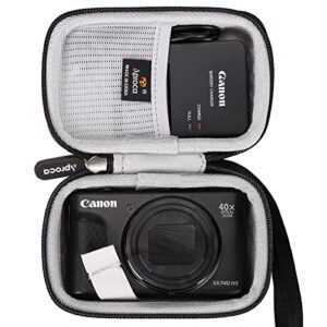 aproca hard travel storage case, for canon powershot sx740 / sx620 hs digital camera