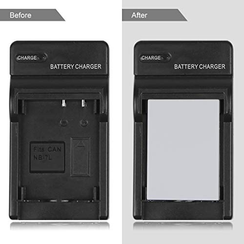 NB-7L Battery Charger for Canon PowerShot G10, PowerShot G11, PowerShot G12, PowerShot SX30 is, Replacement for CB-2LZE Charger