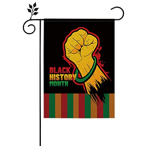 Black History Month Garden Flags Double-Sided African American Emancipation Yard Home Decoration Supplies (Flag-2)