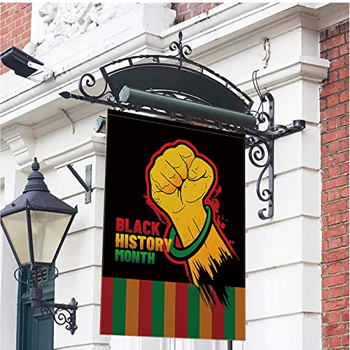 Black History Month Garden Flags Double-Sided African American Emancipation Yard Home Decoration Supplies (Flag-2)