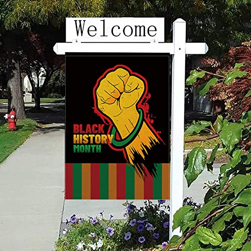 Black History Month Garden Flags Double-Sided African American Emancipation Yard Home Decoration Supplies (Flag-2)