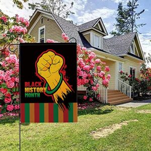 Black History Month Garden Flags Double-Sided African American Emancipation Yard Home Decoration Supplies (Flag-2)