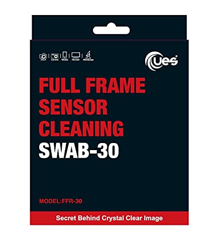 UES FFR-30 DSLR or SLR Digital Camera Sensor Cleaning Swabs for Full-Frame Sensors (30 X 24mm Swabs, NO Liquid Cleaner)