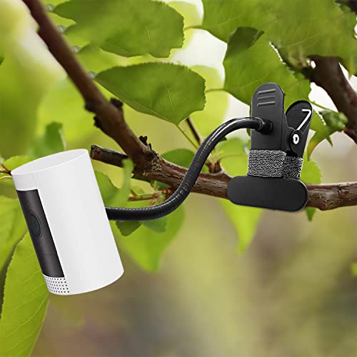 SZAOYU 2Pack Flexible Clamp Mount Compatible with Ring Mount Stick Up Cam & Indoor Cam, Flexible Gooseneck Mounting Bracket No Tools or Wall Damage Required