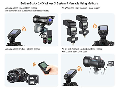 Godox XPro-S Compatible for Sony TTL Wireless Flash Transmitter Trigger 1/8000s HSS TTL-Convert-Manual Function Large LCD Screen Slanted Design 11 Customizable Functions