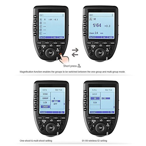 Godox XPro-S Compatible for Sony TTL Wireless Flash Transmitter Trigger 1/8000s HSS TTL-Convert-Manual Function Large LCD Screen Slanted Design 11 Customizable Functions