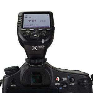 Godox XPro-S Compatible for Sony TTL Wireless Flash Transmitter Trigger 1/8000s HSS TTL-Convert-Manual Function Large LCD Screen Slanted Design 11 Customizable Functions