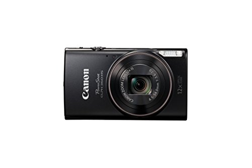 Canon PowerShot ELPH 360 Digital Camera w/ 12x Optical Zoom and Image Stabilization - Wi-Fi & NFC Enabled (Black)