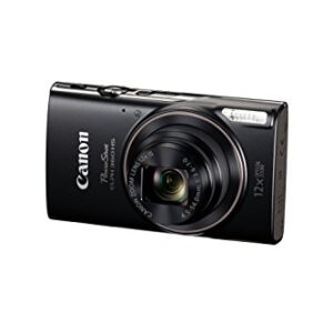 Canon PowerShot ELPH 360 Digital Camera w/ 12x Optical Zoom and Image Stabilization - Wi-Fi & NFC Enabled (Black)