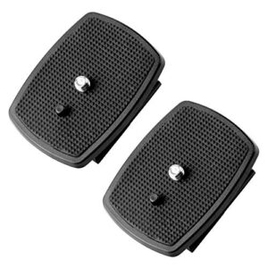 erduoduo 2 pack qr plate（43x43mm） quick release plate replacement for velbon tripods cx-460 cx-460mini cx-444 cx-888 cx-470 cx-570 cx-690 df-50