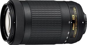 nikon af-p dx nikkor 70-300mm f/4.5-6.3g ed lens for nikon dslr cameras, model 20061 (renewed)