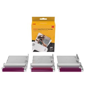 kodak 4pass film cartridge (3×3″) for kodak mini 3 retro and mini shot 3 retro, 60 sheets