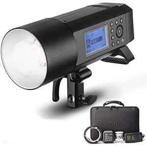 godox ad400pro all-in-one outdoor flash strobe, 400w 2.4g ttl portable speedlite with rechargeable battery and bowens mount and godox mount