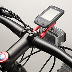 Best Tek Garmin Edge Extended Out-Front Mount, Bike Handlebar Mount for NiteRider Adapter, Sports Action Camera,Garmin Edge 25 130 200 500 510 520 800 810 820 1000 1030