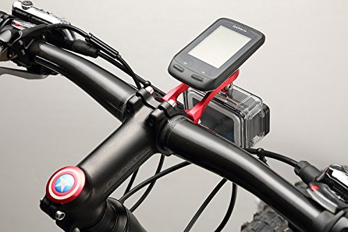 Best Tek Garmin Edge Extended Out-Front Mount, Bike Handlebar Mount for NiteRider Adapter, Sports Action Camera,Garmin Edge 25 130 200 500 510 520 800 810 820 1000 1030