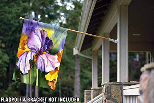 Toland Home Garden 109596 Iris Field Spring Flag 28x40 Inch Double Sided Spring Garden Flag for Outdoor House Flower Flag Yard Decoration