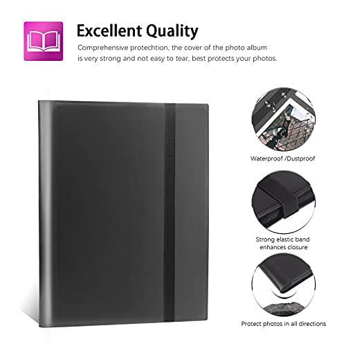 432 Pockets Photo Album for Fujifilm Instax Mini Camera, Polaroid Snap PIC-300 Z2300 Instant Camera, 2x3 Photo Album Book for Fujifilm Instax Mini 11 12 9 Evo 90 70 40 8 7 LiPlay Instant Camera(Black)