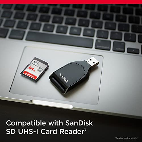 SanDisk 64GB Ultra SDXC UHS-I Memory Card - Up to 140MB/s, C10, U1, Full HD, SD Card - SDSDUNB-064G-GN6IN