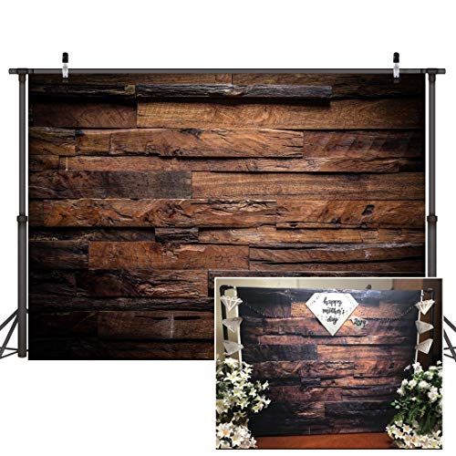 CYLYH 7x5ft Brown Wood Backdrop for Photography Customized Vintage Background for Photo Studio Props D104