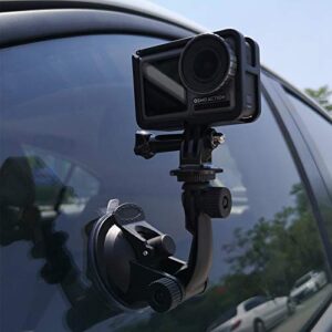 STARTRC Action 3 Suction Cup Mount,Full 360 Rotation Car Mount for DJI Action 3/Insta360 X3/Pocket 2/Action 2 Camera Accessories