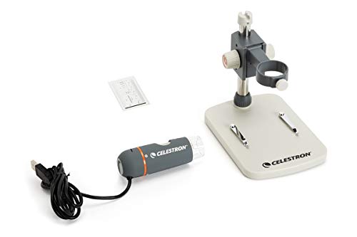 Celestron - 5 MP Digital Microscope Pro - Handheld USB Microscope Compatible with Windows PC and Mac - 20x-200x Magnification - Perfect for Stamp Collecting, Coin Collecting