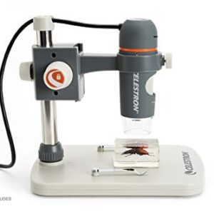 Celestron - 5 MP Digital Microscope Pro - Handheld USB Microscope Compatible with Windows PC and Mac - 20x-200x Magnification - Perfect for Stamp Collecting, Coin Collecting