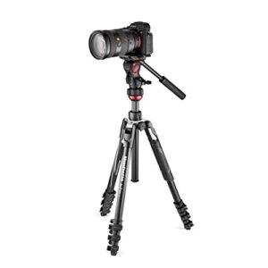 Manfrotto Befree Travel, Light Weight, Fluid Drag System Professional Video Tripod, Black (MVKBFRL-LIVEUS)