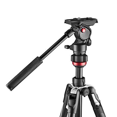 Manfrotto Befree Travel, Light Weight, Fluid Drag System Professional Video Tripod, Black (MVKBFRL-LIVEUS)