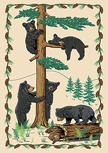 Toland Home Garden 1112577 Climbing Bears Bear Flag 12x18 Inch Double Sided Bear Garden Flag for Outdoor House Flag Yard Decoration