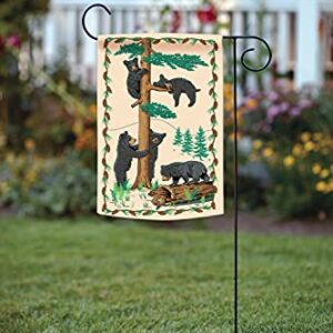 Toland Home Garden 1112577 Climbing Bears Bear Flag 12x18 Inch Double Sided Bear Garden Flag for Outdoor House Flag Yard Decoration