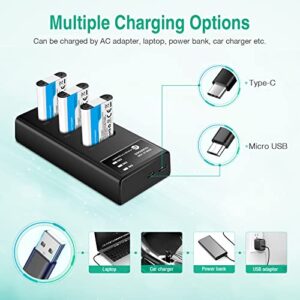 FirstPower NP-BX1 Battery 3-Pack and Triple Slot Charger for Sony ZV-1 Sony DSC-RX100, DSC-RX100 II, DSC-RX100M II, DSC-RX100 III, DSC-RX100 IV, DSC-RX100 V/VII and More