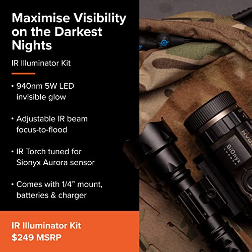 SiOnyx Aurora Pro Uncharted Kit I Full-Color Digital Night Vision Camera with Hard Case, IR Illuminator and Ram Mounts I Infrared Monocular Spotting Scope.