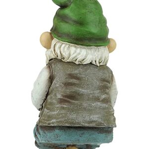 WQKING Gnome Garden Fishing Outdoor Garden Statue Crafts Fishing Statue Decoration