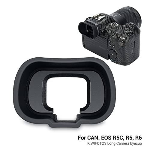 EOS R6 Mark II R6 R5 R5C Eyecup Eyepiece，Soft Silicon Extended Camera Eye Cup Viewfinder Special Designed for Canon EOS R6 Mark II R6 R5 R5C R5 C Full-Frame Mirrorless Camera