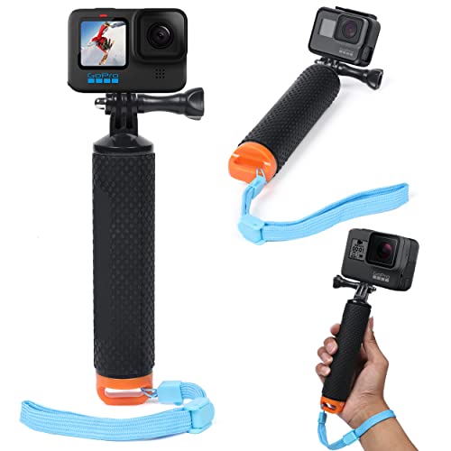 Action Pro Floating Hand Grip for GoPro Hero | Waterproof Monopod Handle for GoPro Action Cameras | Underwater Diving Stick Accessory for Water Sports Camera