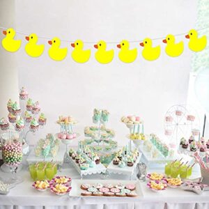 Cute Cartoon Little Yellow Duck Photo Banner Backdrop Flag Background Photo Booth Props Animal Farm Theme Decor for Ducky Duck Bday 1st Birthday Party Favors Supplies Decorations