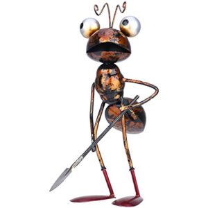 tooarts metal ant garden decor sculpture home patio lawn yard indoor outdoor statue ornament