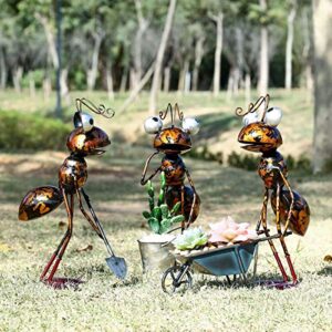 Tooarts Metal Ant Garden Decor Sculpture Home Patio Lawn Yard Indoor Outdoor Statue Ornament